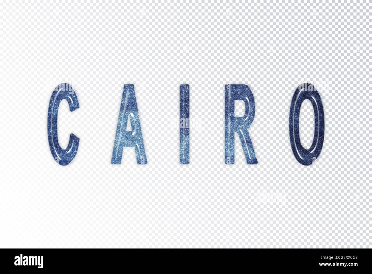 Cairo lettering, Cairo milky way letters, transparent background ...