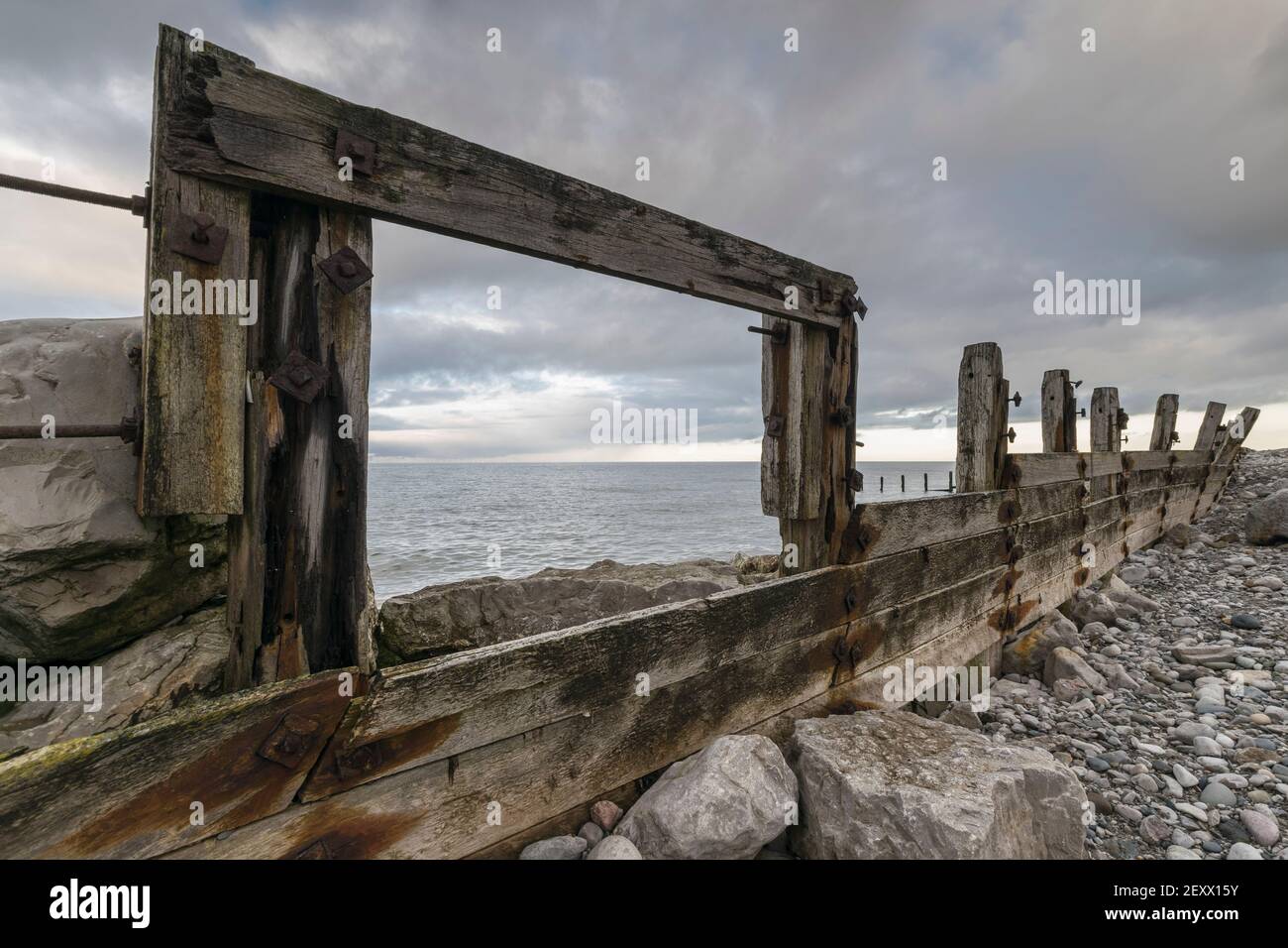 Llanddulas beach on the North Wales coast UK Stock Photo - Alamy