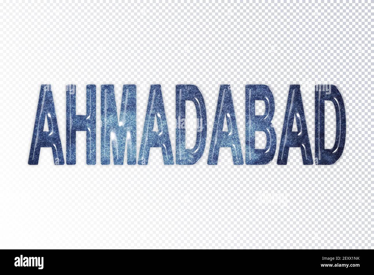 Ahmadabad lettering, Ahmadabad milky way letters, transparent ...