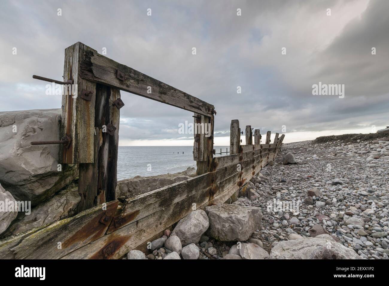 Llanddulas beach on the North Wales coast UK Stock Photo - Alamy