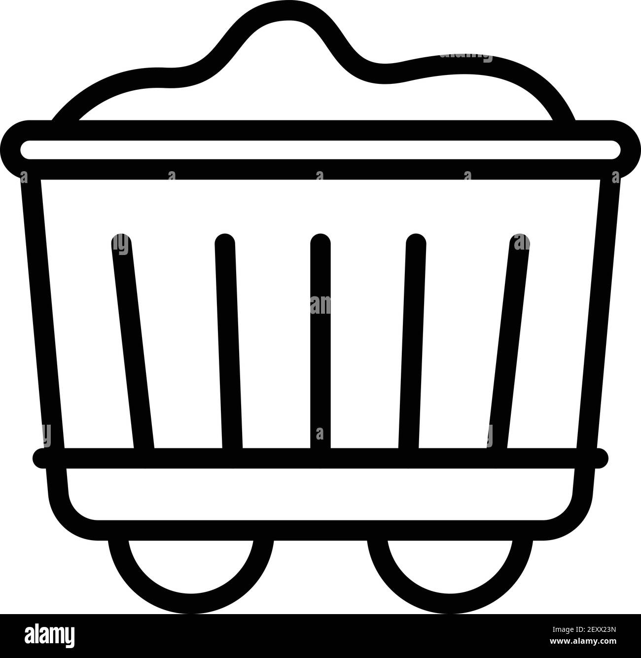 Train wagon icon. Outline train wagon vector icon for web design ...