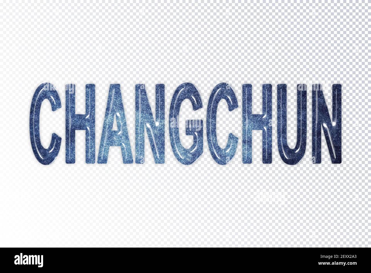 Changchun lettering, Changchun milky way letters, transparent ...