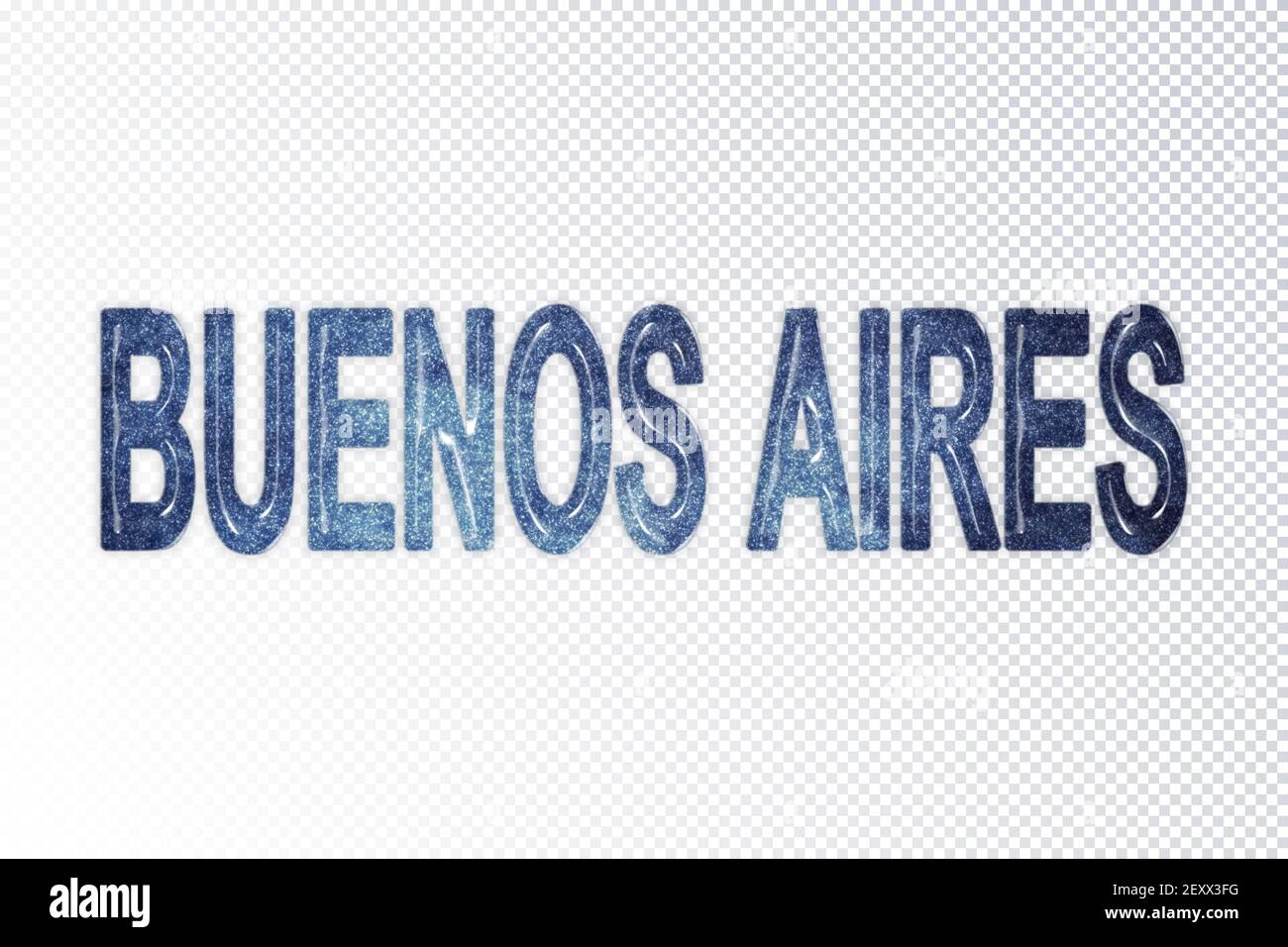 Buenos Aires lettering, Buenos Aires milky way letters, transparent ...