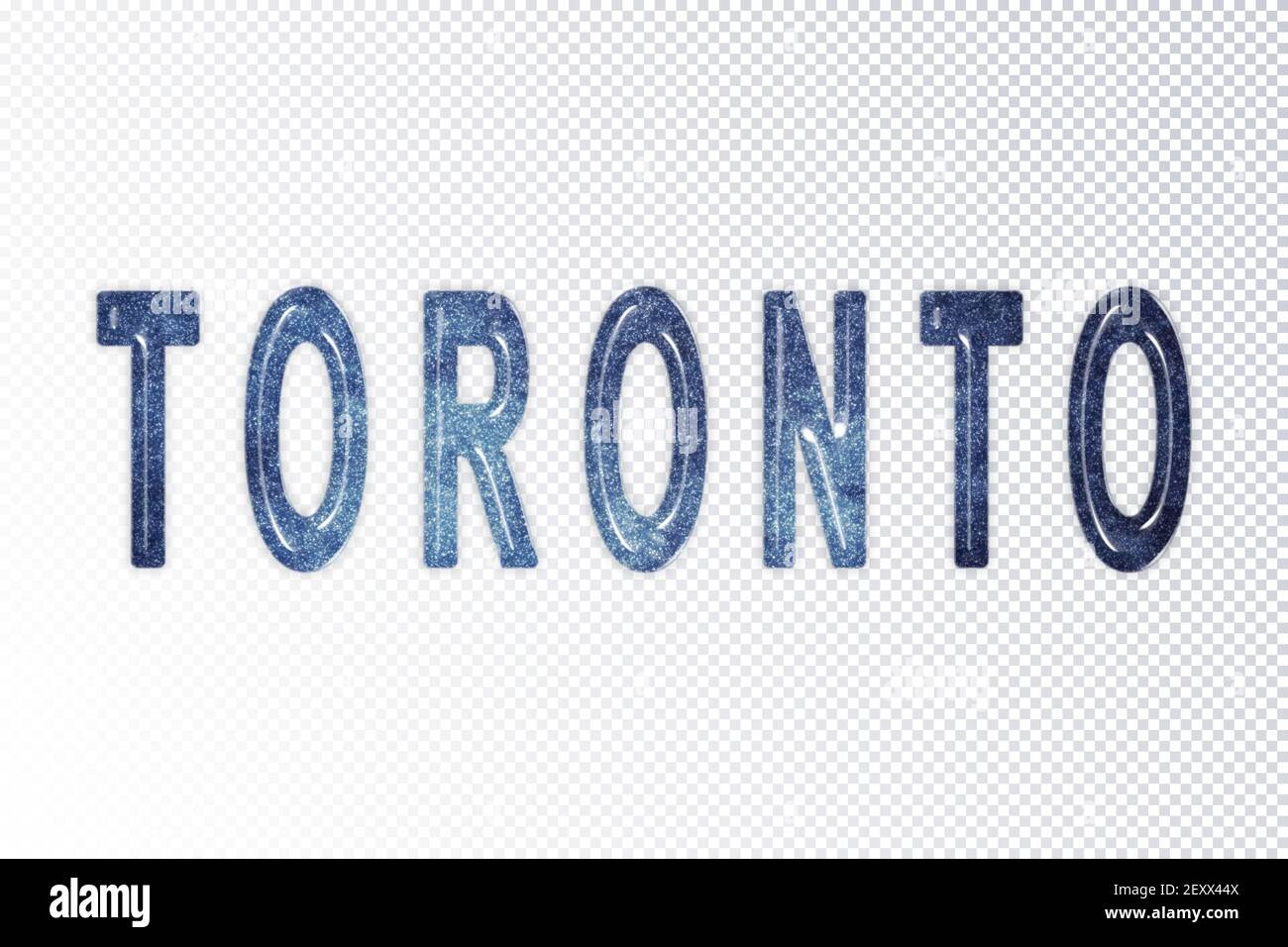 Toronto lettering, Toronto milky way letters, transparent background ...