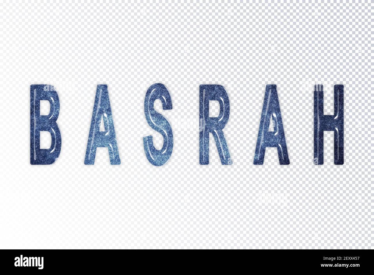 Basrah lettering, Basrah milky way letters, transparent background ...