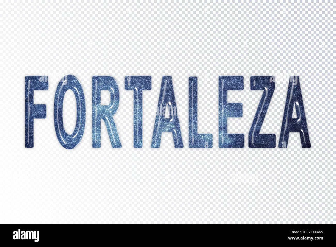 Fortaleza lettering, Fortaleza milky way letters, transparent ...