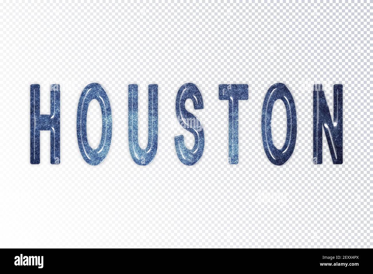 Houston lettering, Houston milky way letters, transparent background ...