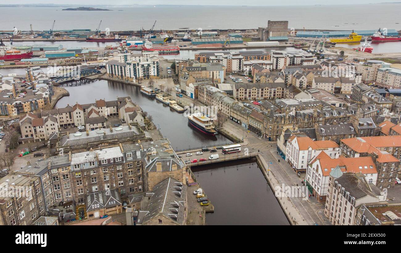 Aerial edinburgh the shore hi-res stock photography and images - Alamy