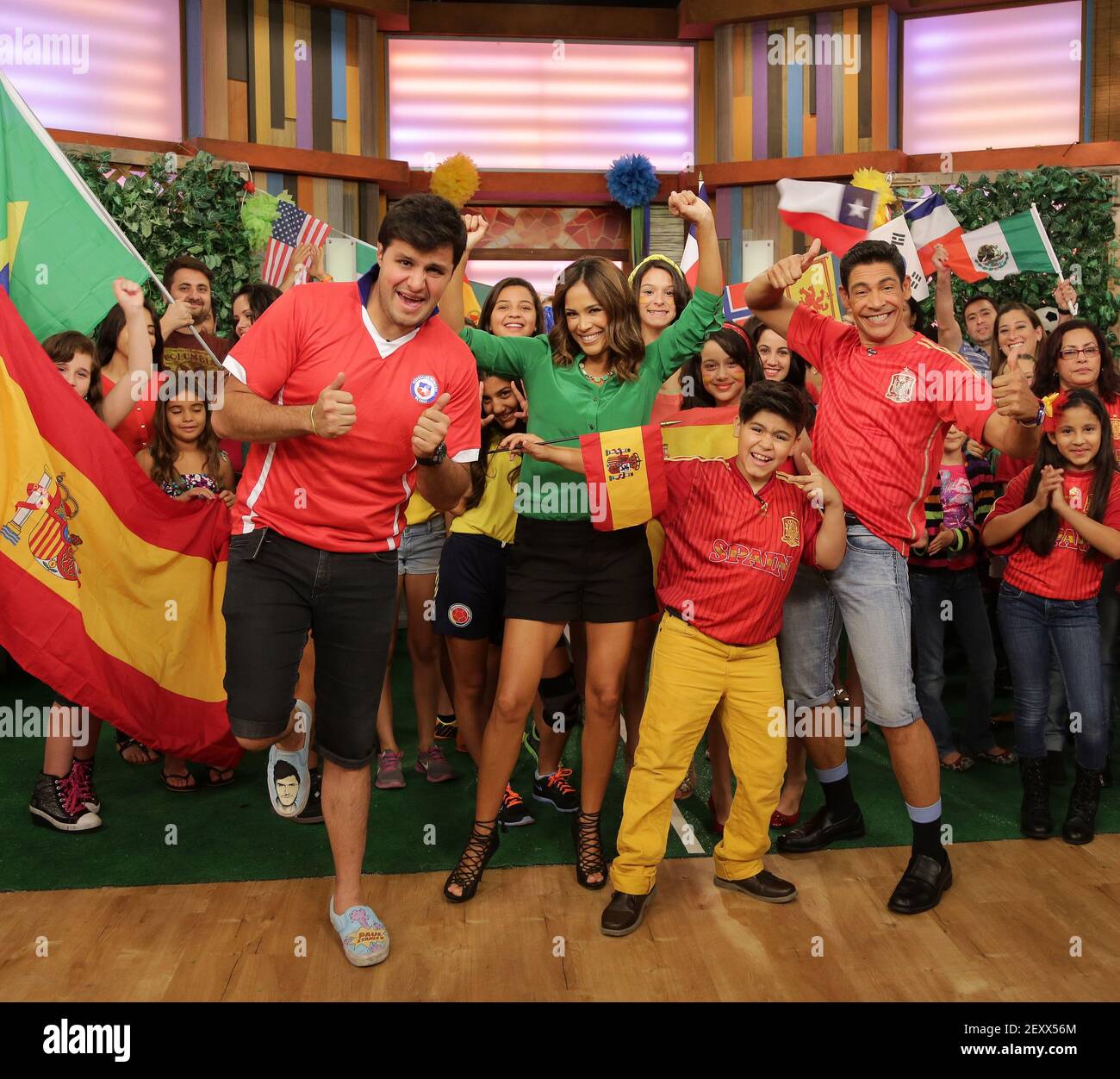 Paul Stanley, Karla Martinez, Kevin Stanley and Johnny Lozada are seen ...