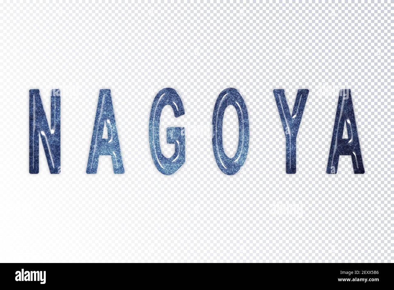 Nagoya lettering, Nagoya milky way letters, transparent background ...