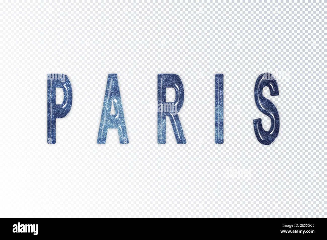 Paris lettering, Paris milky way letters, transparent background ...