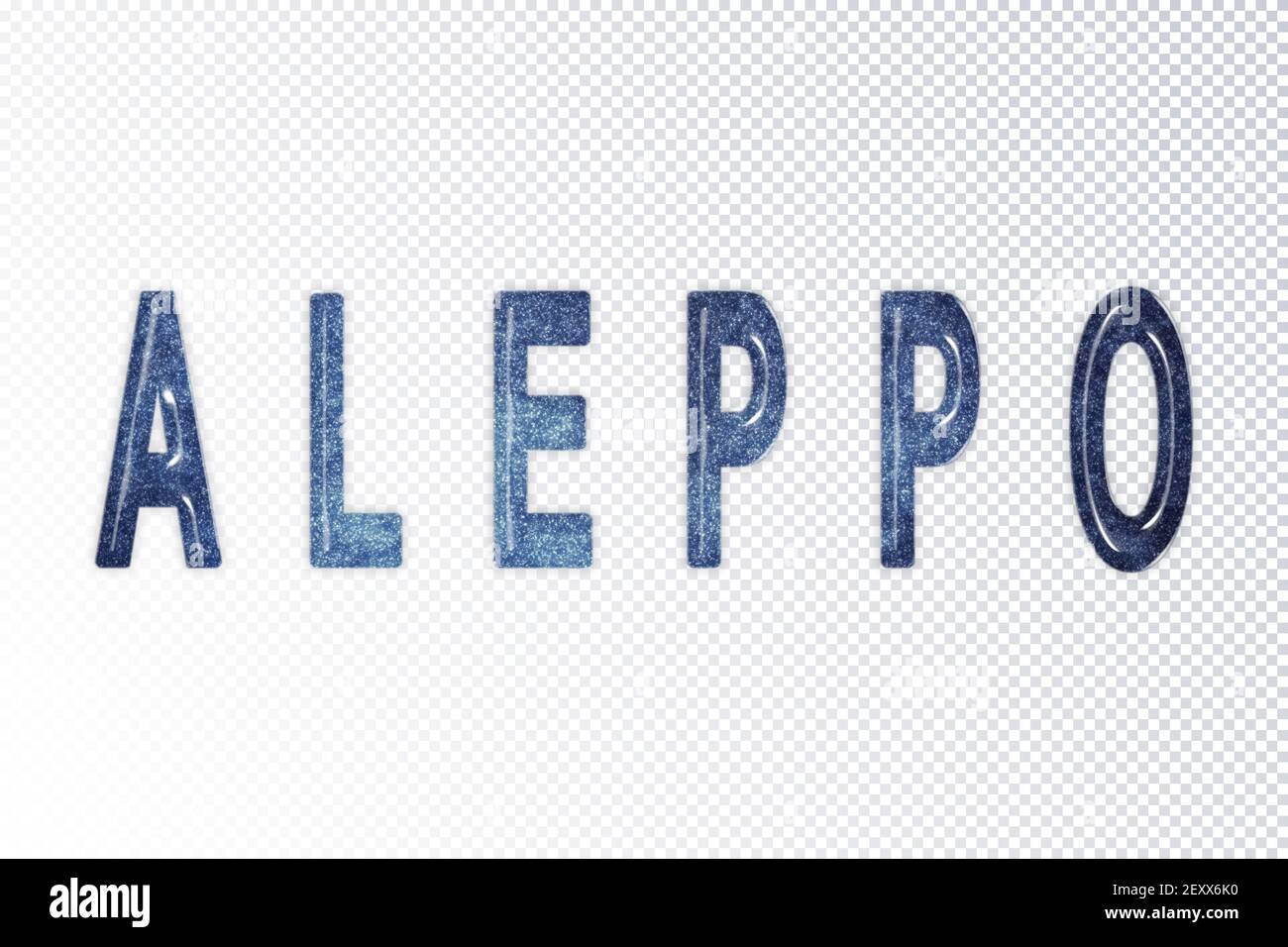 Aleppo lettering, Aleppo milky way letters, transparent background ...