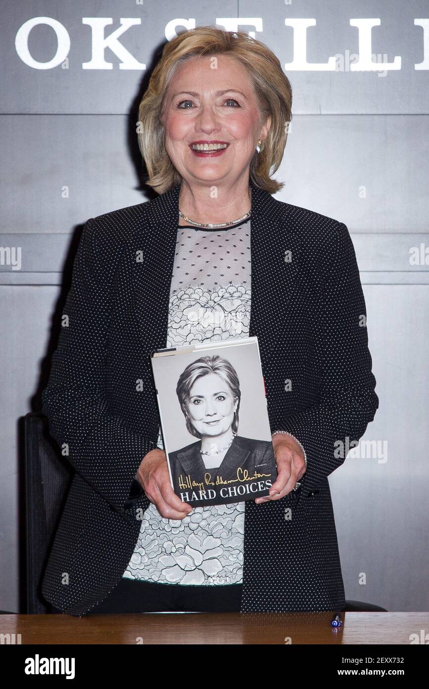 Hillary Rodham Clinton signs copies of her new book 'Hard Choices' at ...