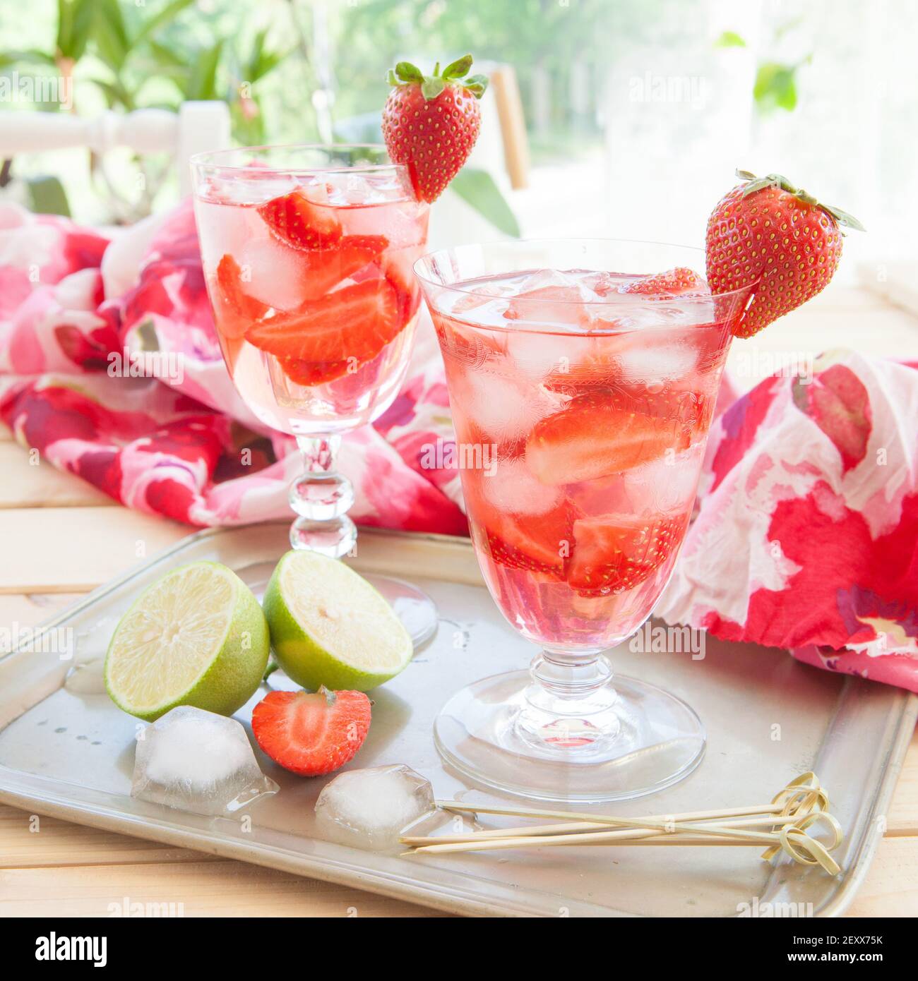 Pink strawberry punch hi-res stock photography and images - Alamy