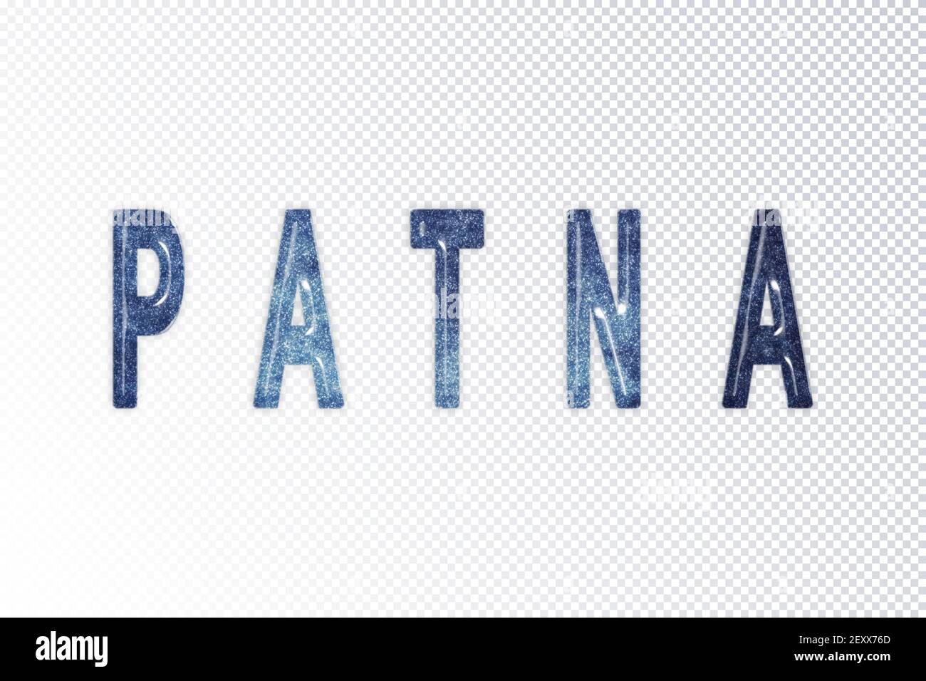 Patna lettering, Patna milky way letters, transparent background ...