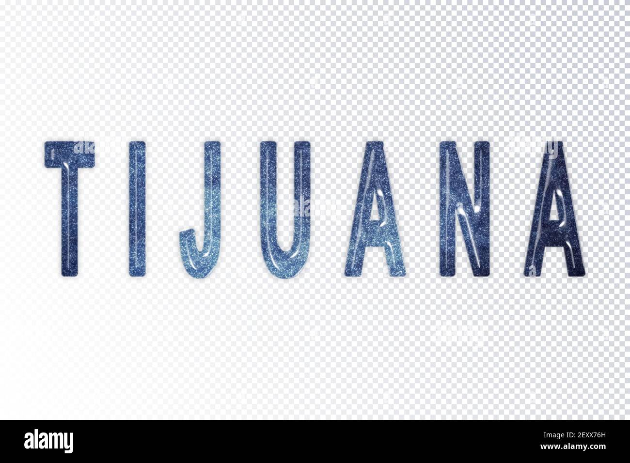 Tijuana lettering, Tijuana milky way letters, transparent background ...