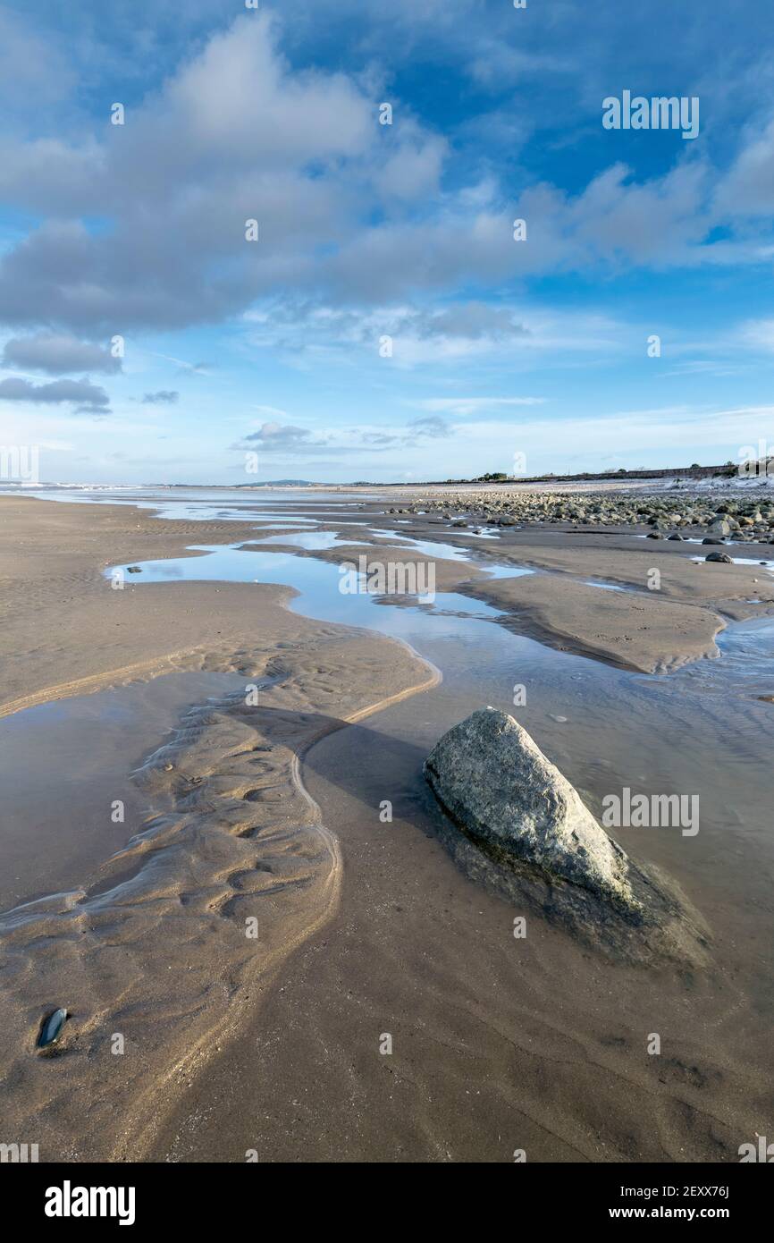 Abergele beach on the North Wales coast between Llanddulas and Pensarn ...