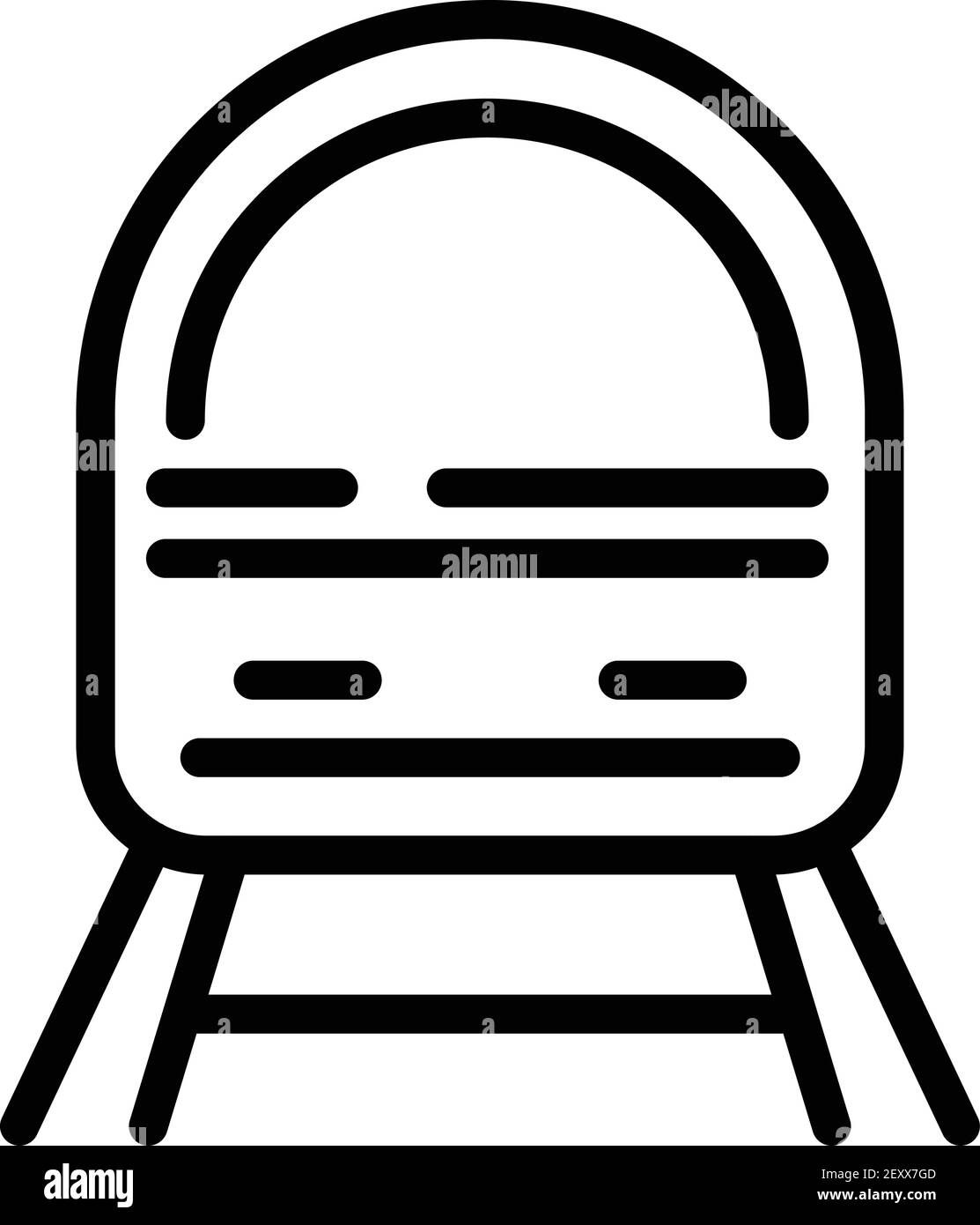 Bullet train icon. Outline bullet train vector icon for web design ...