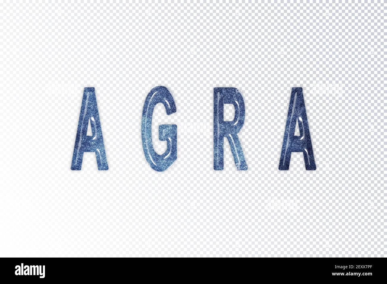 Agra lettering, Agra milky way letters, transparent background ...
