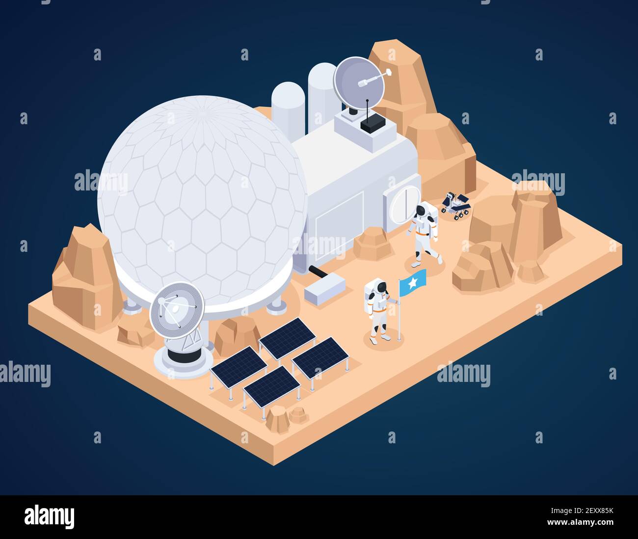 Extraterrestrial terrain Stock Vector Images - Alamy
