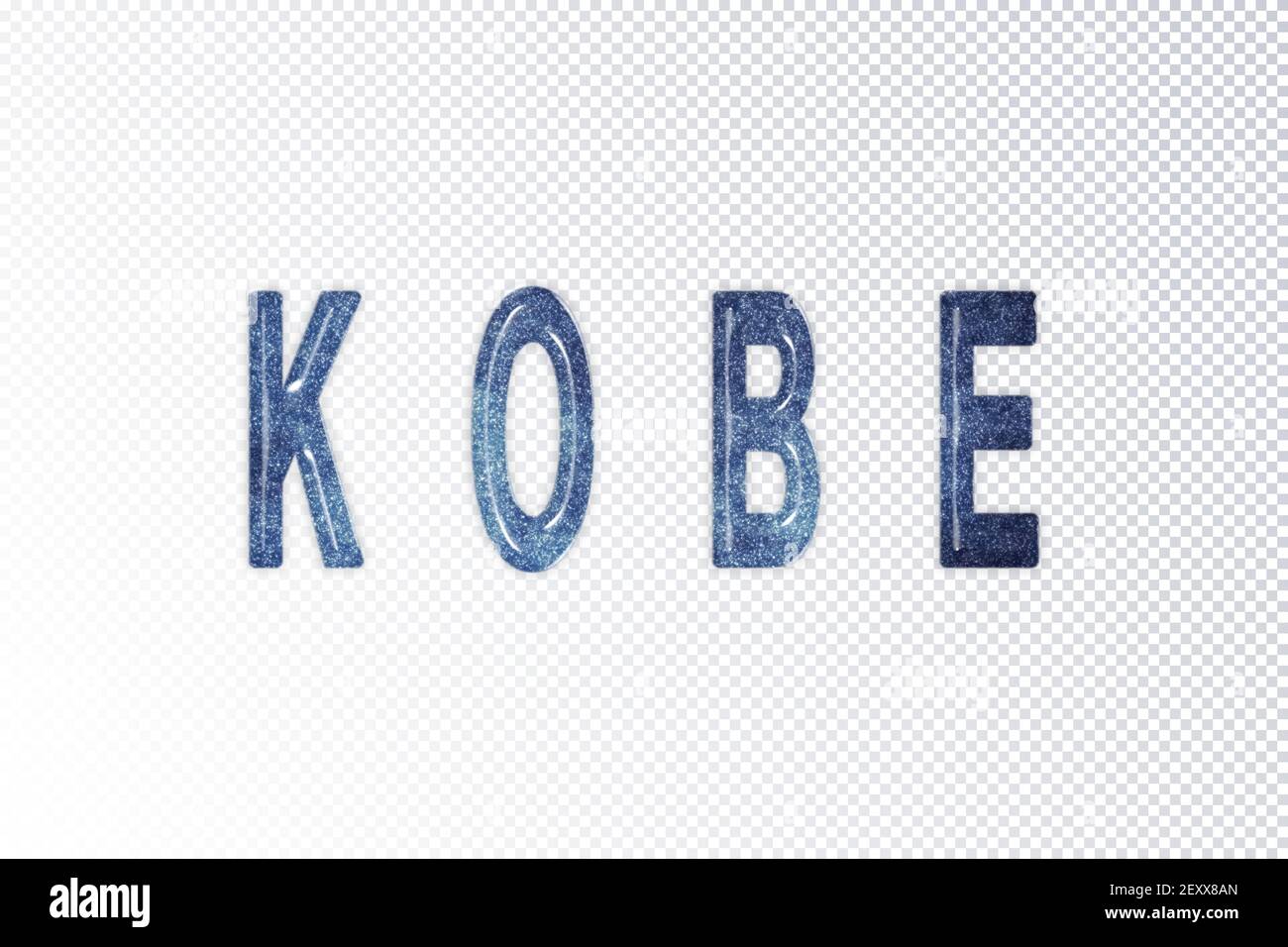 Kobe lettering, Kobe milky way letters, transparent background ...