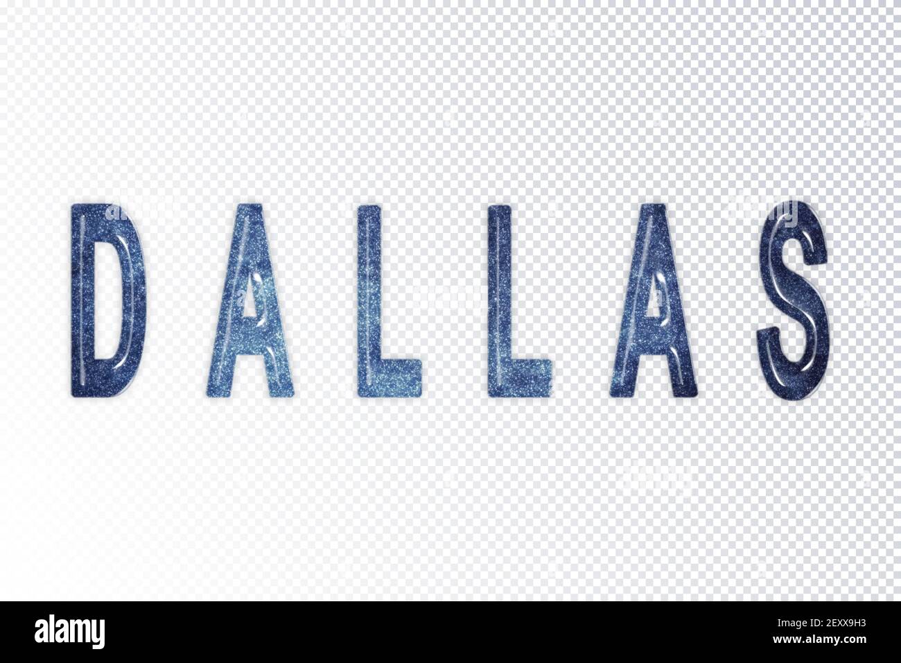 Dallas lettering, Dallas milky way letters, transparent background ...