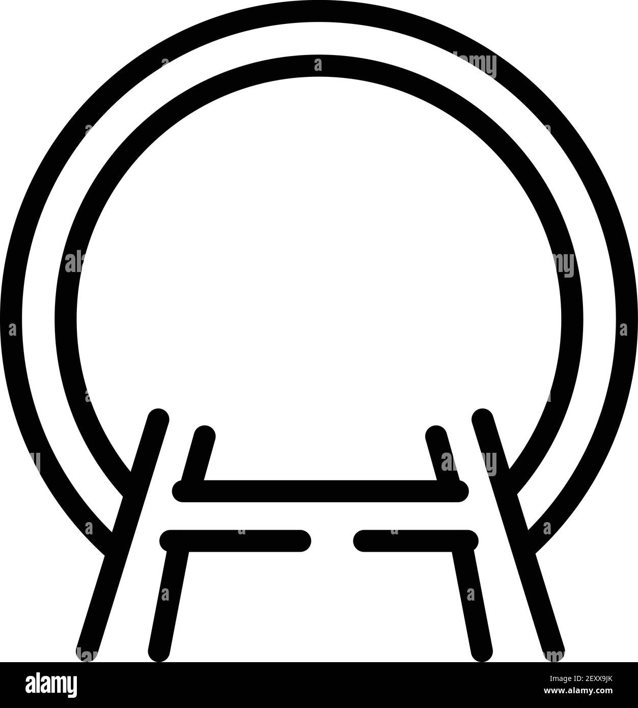 Railroad tunnel icon. Outline railroad tunnel vector icon for web ... Railroad tunnel icon. Outline railroad tunnel vector icon for web ...