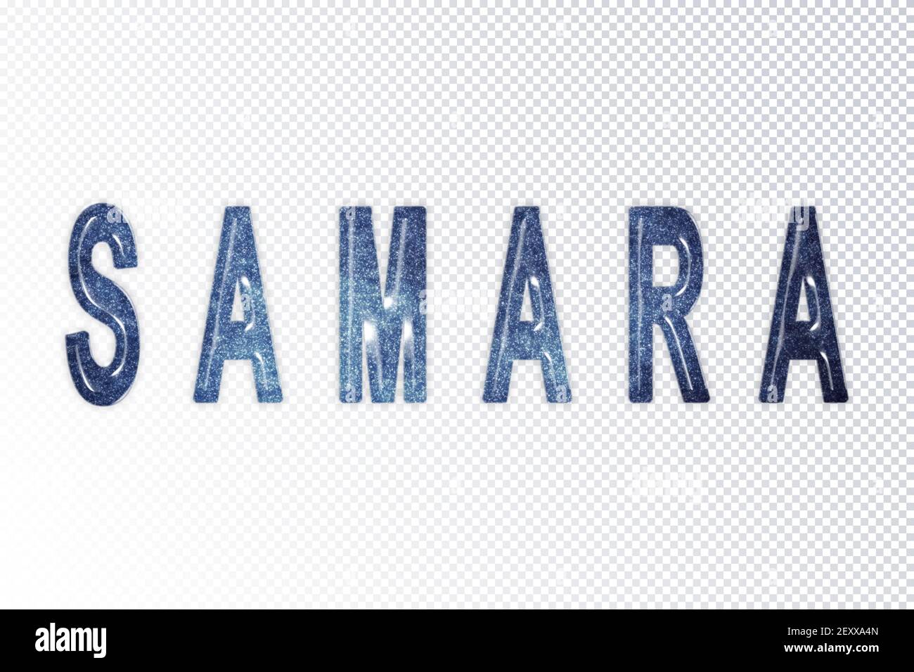 Samara lettering, Samara milky way letters, transparent background ...