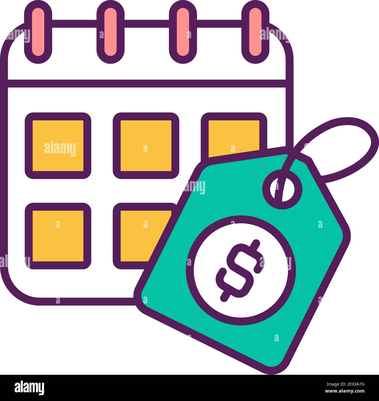 Long term sales to people RGB color icon Stock Vector Image & Art - Alamy