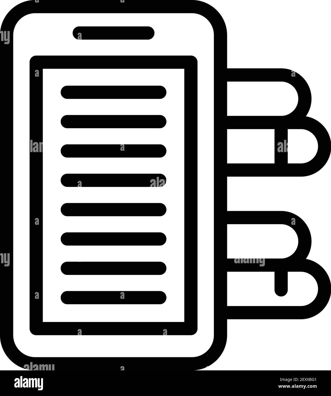 Digital information icon. Outline digital information vector icon for ...