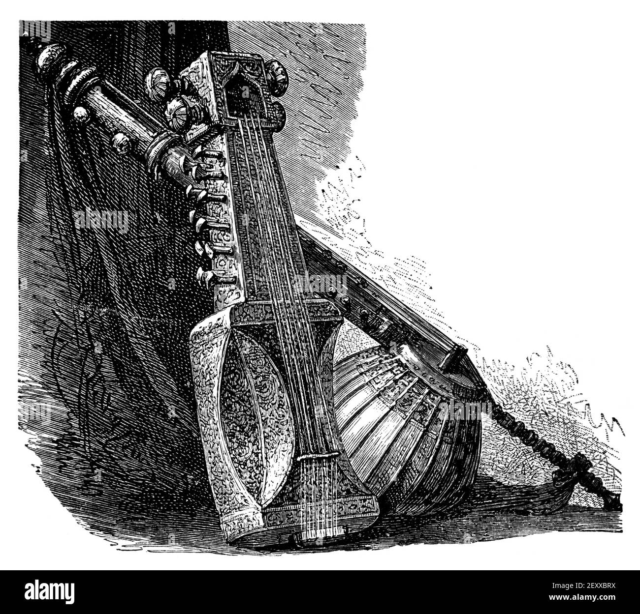 Indian Musical Instruments Drawing