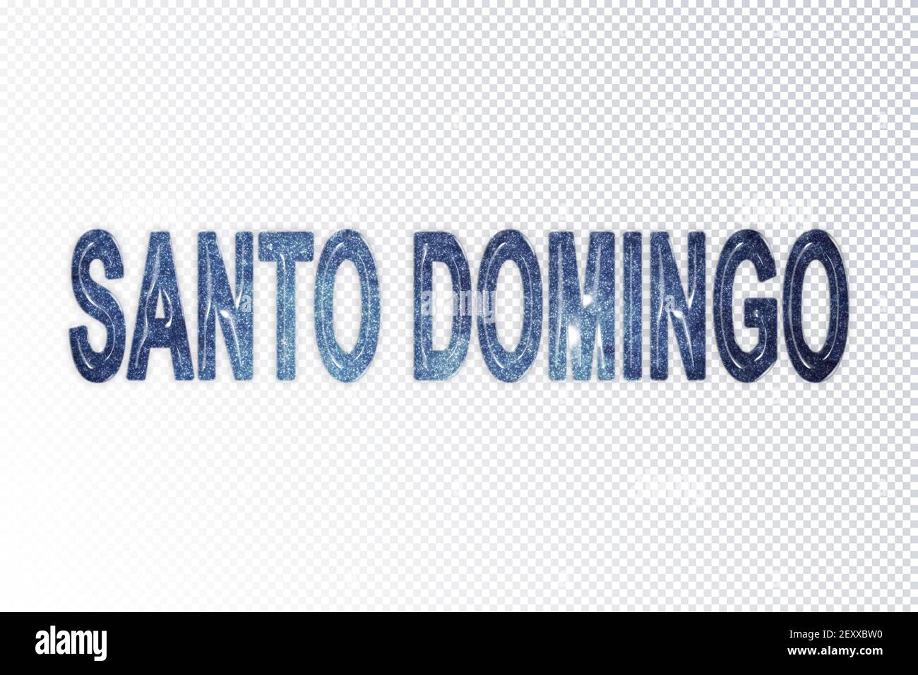 Santo Domingo lettering, Santo Domingo milky way letters, transparent ...