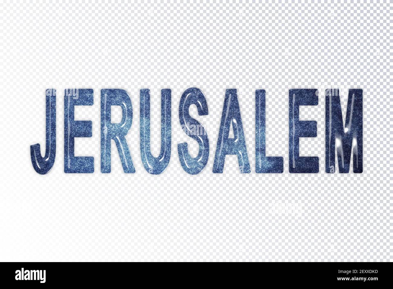 Jerusalem lettering, Jerusalem milky way letters, transparent ...