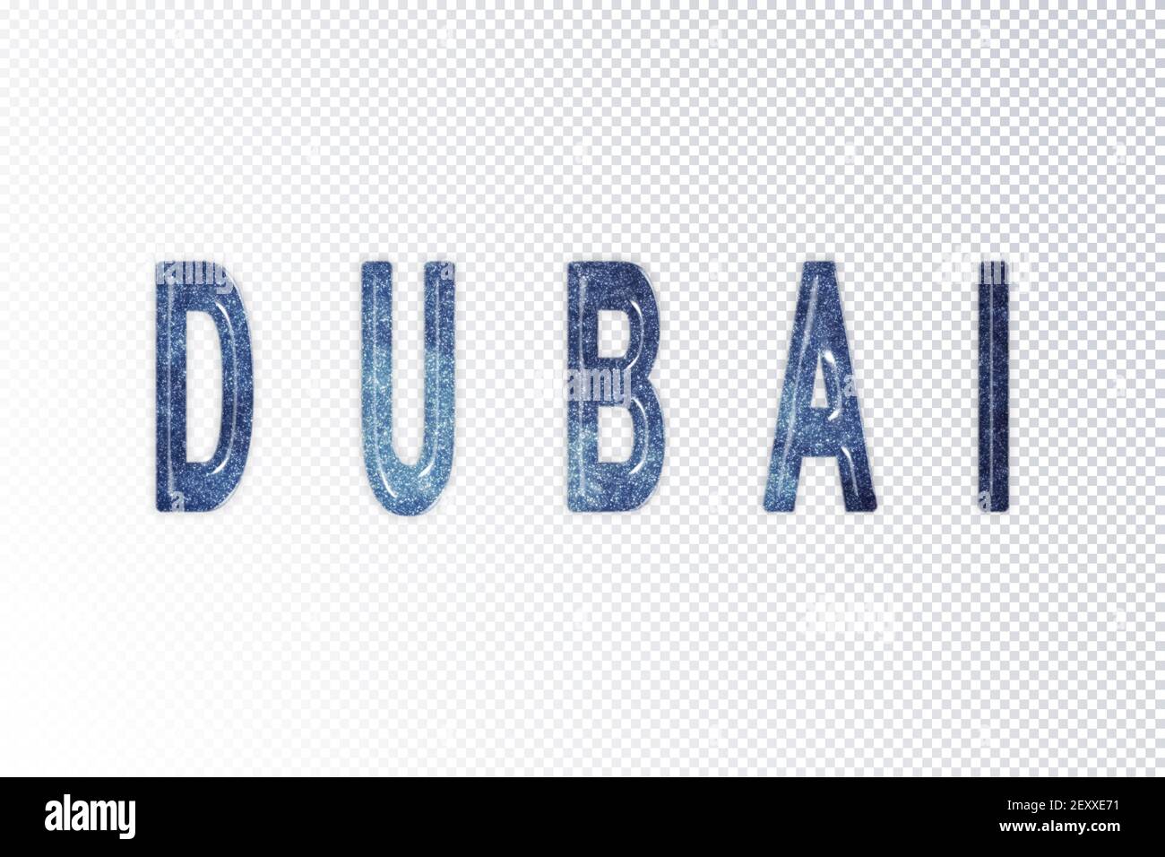 Dubai lettering, Dubai milky way letters, transparent background ...