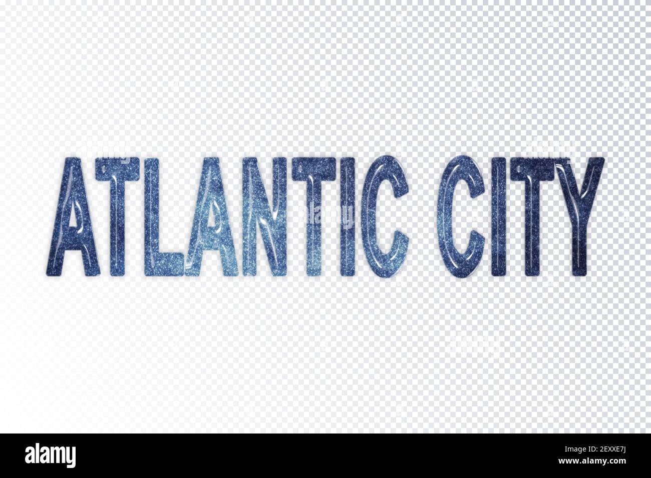 Atlantic City lettering, Atlantic City milky way letters, transparent ...