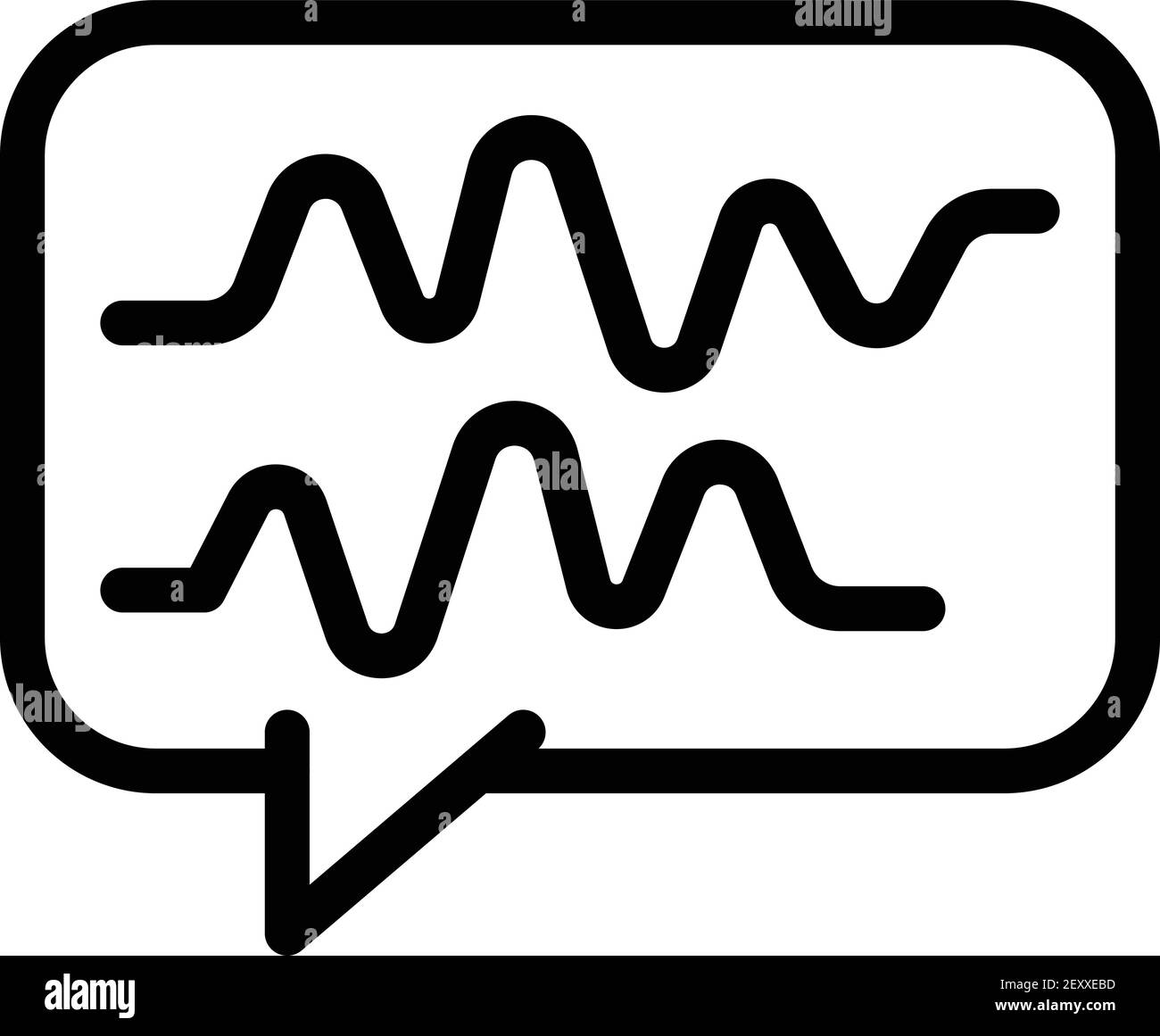 Speech privacy icon. Outline speech privacy vector icon for web design ...