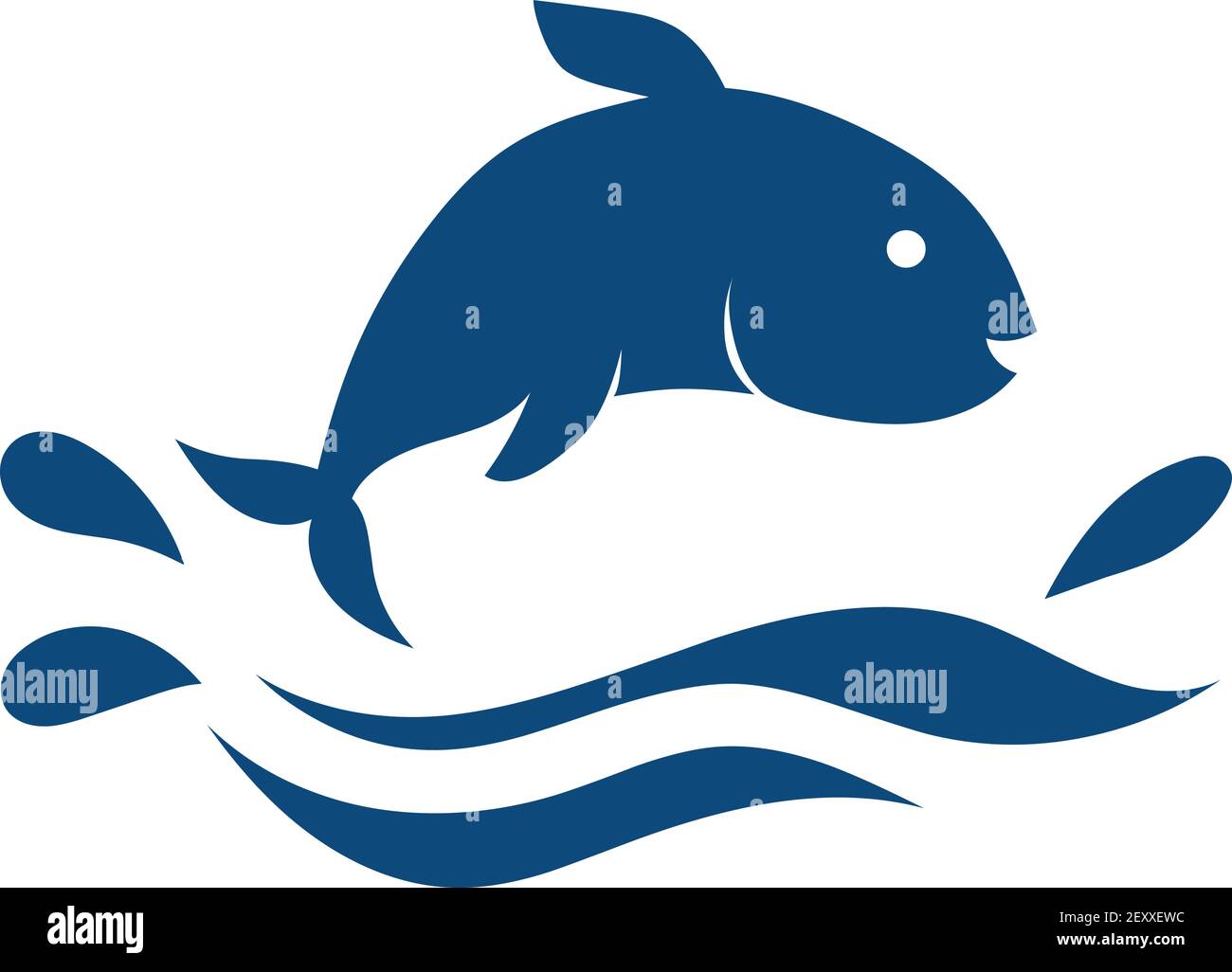 Fish logo template stock illustration , Fish Jumping Logo Stock Vector ...