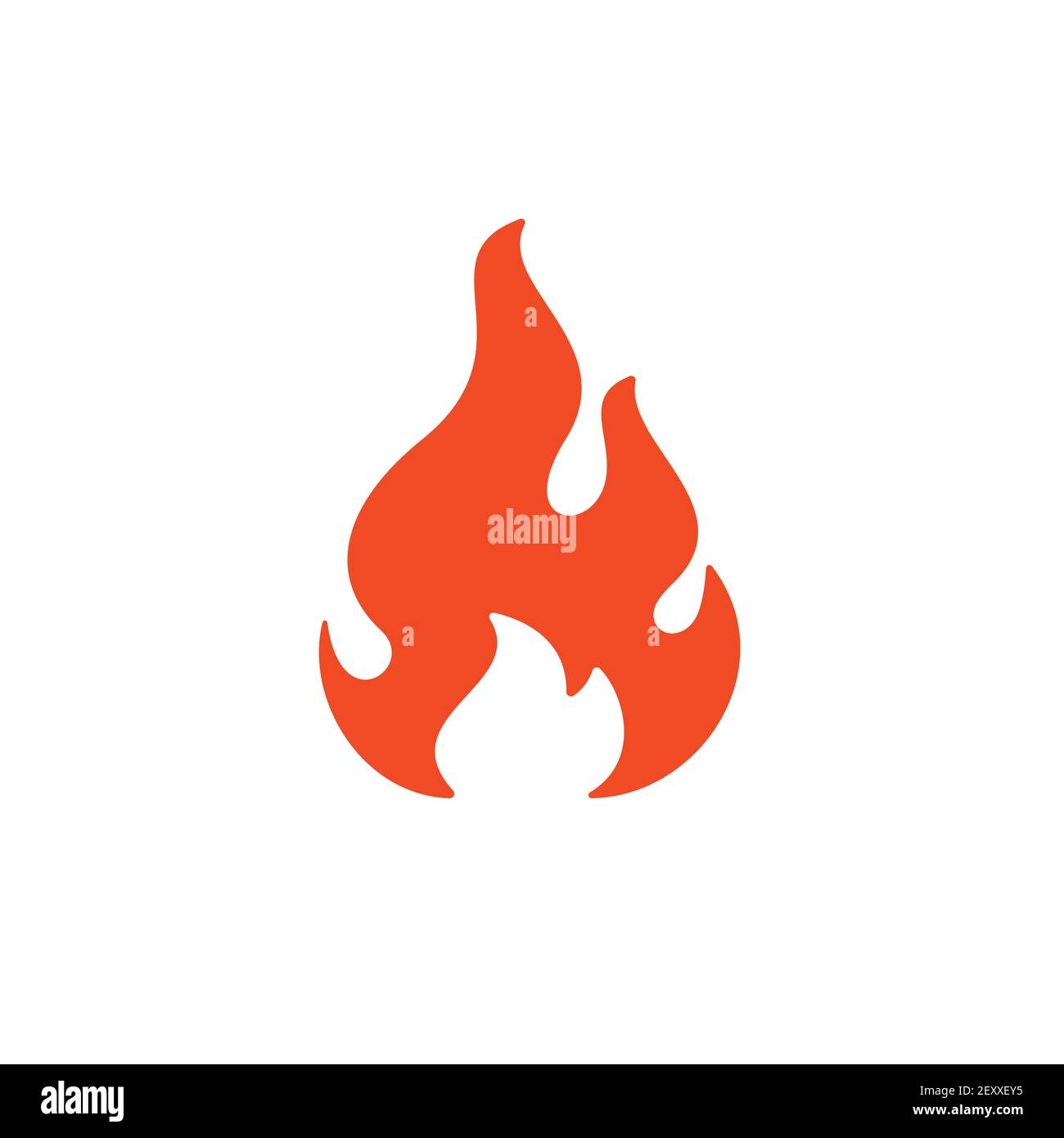 Fire Flame Symbol. Web Icon Logo Template Design Element Stock Vector ...