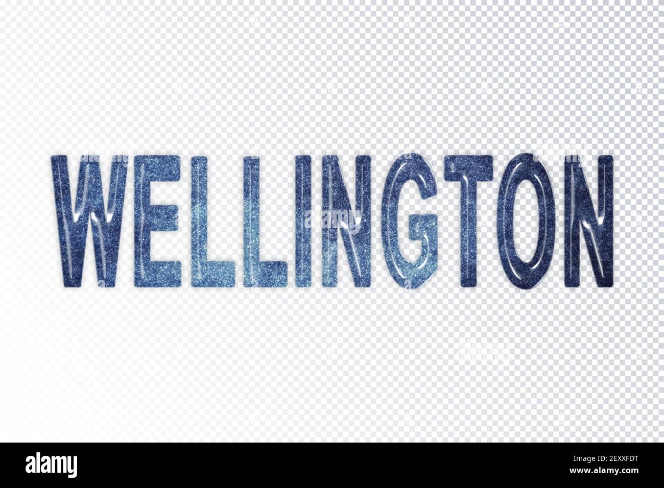 Wellington lettering, Wellington milky way letters, transparent ...