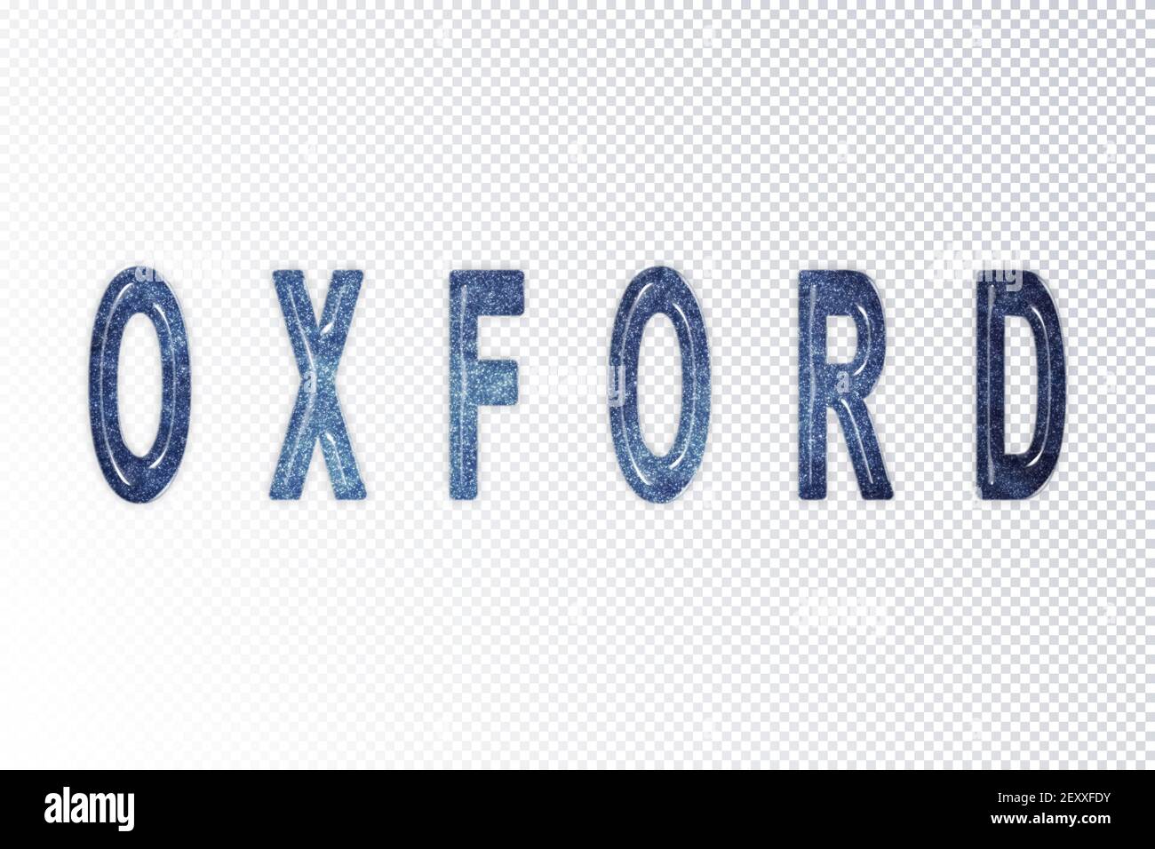Oxford lettering, Oxford milky way letters, transparent background ...