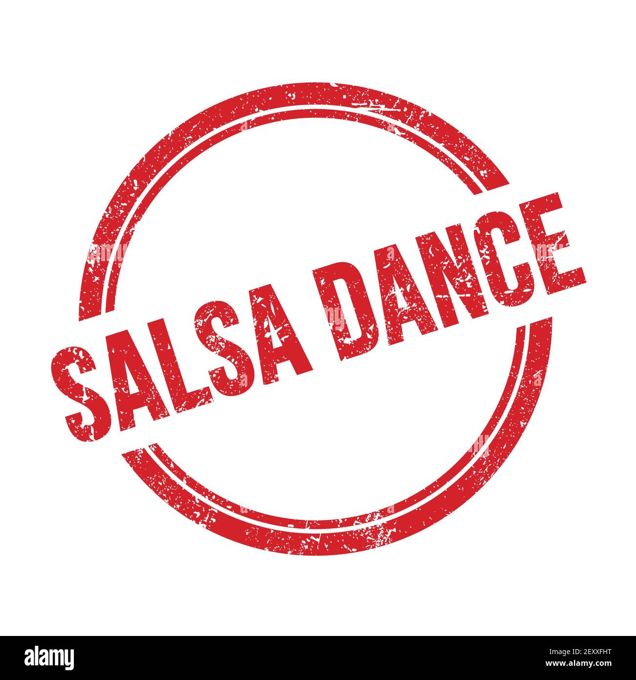 SALSA DANCE text written on red grungy vintage round stamp Stock Photo ...