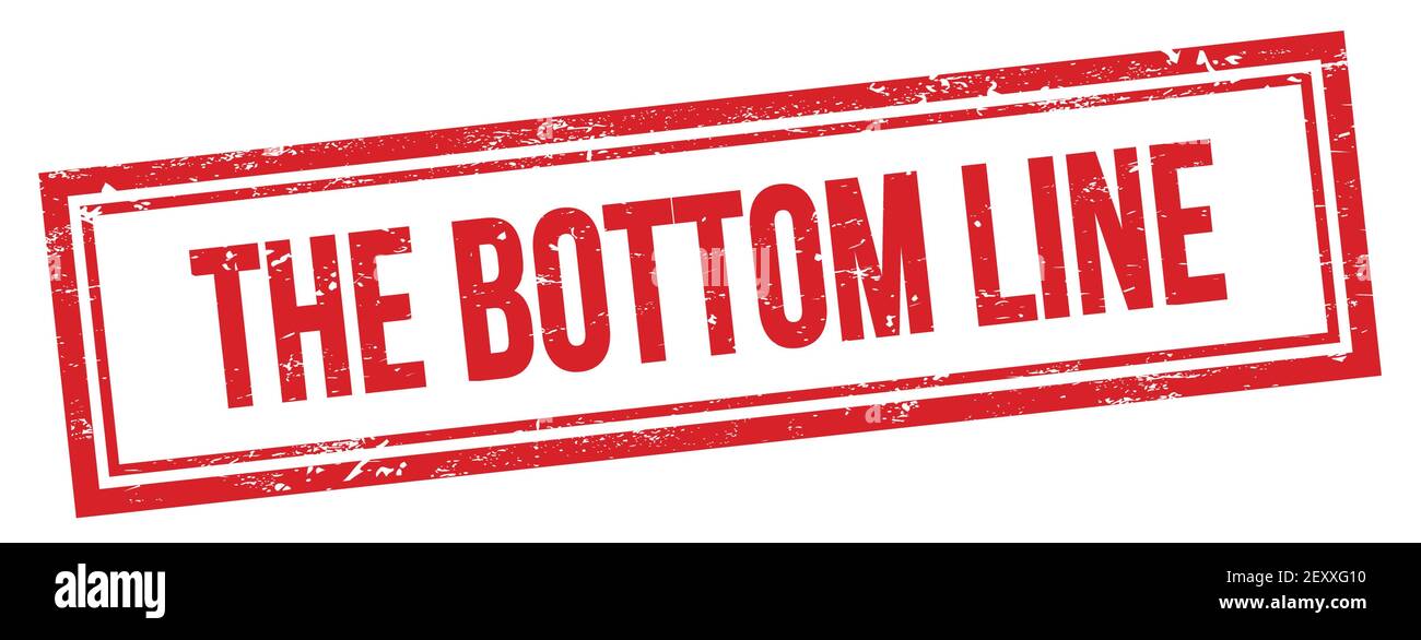 The bottom line stamp hi-res stock photography and images - Alamy