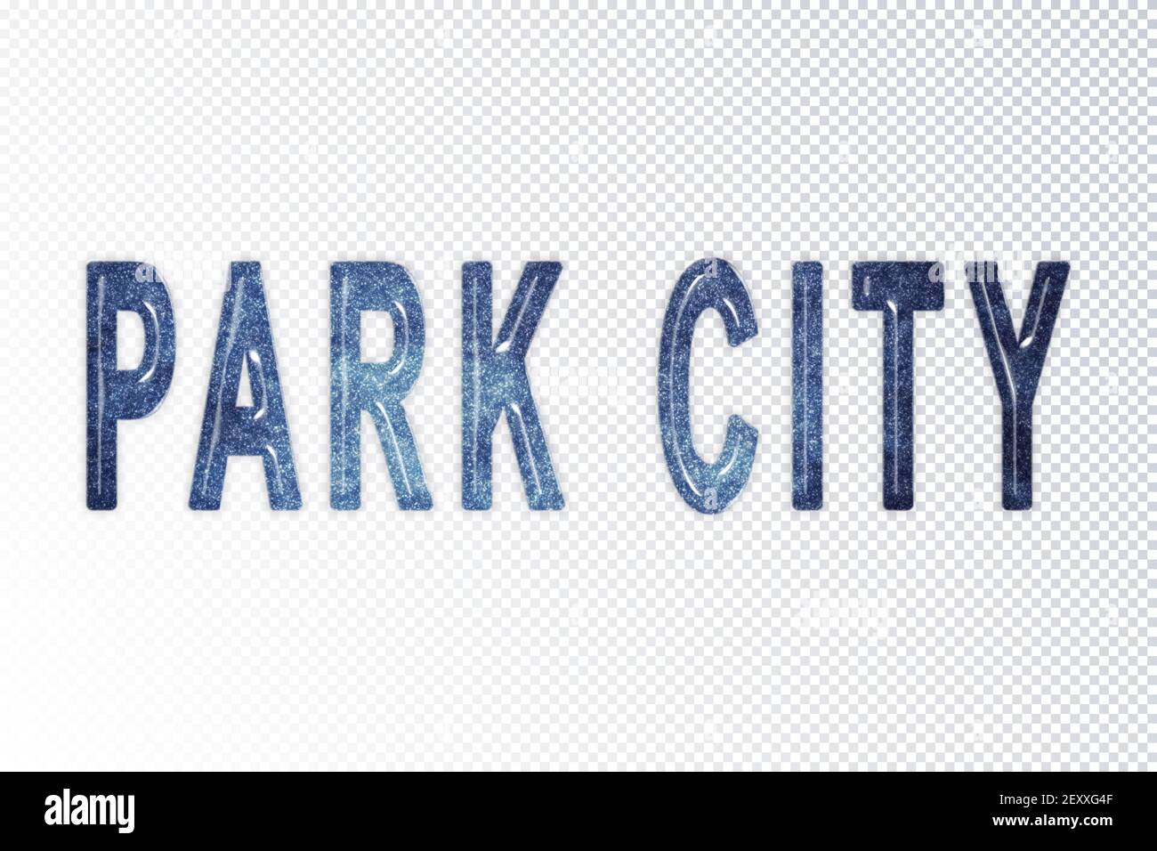 Park City lettering, Park City milky way letters, transparent ...