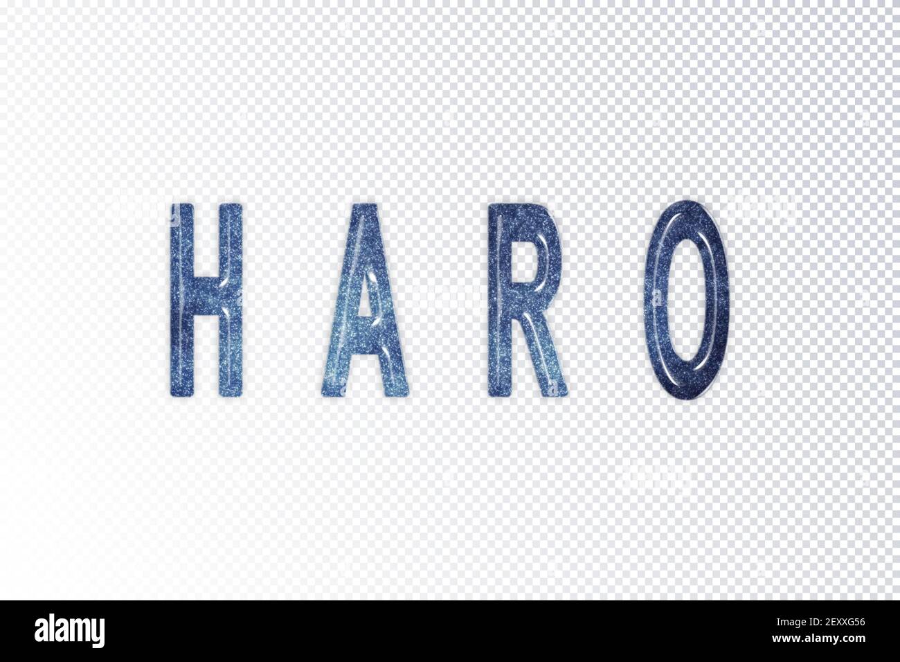 Haro lettering, Haro milky way letters, transparent background ...