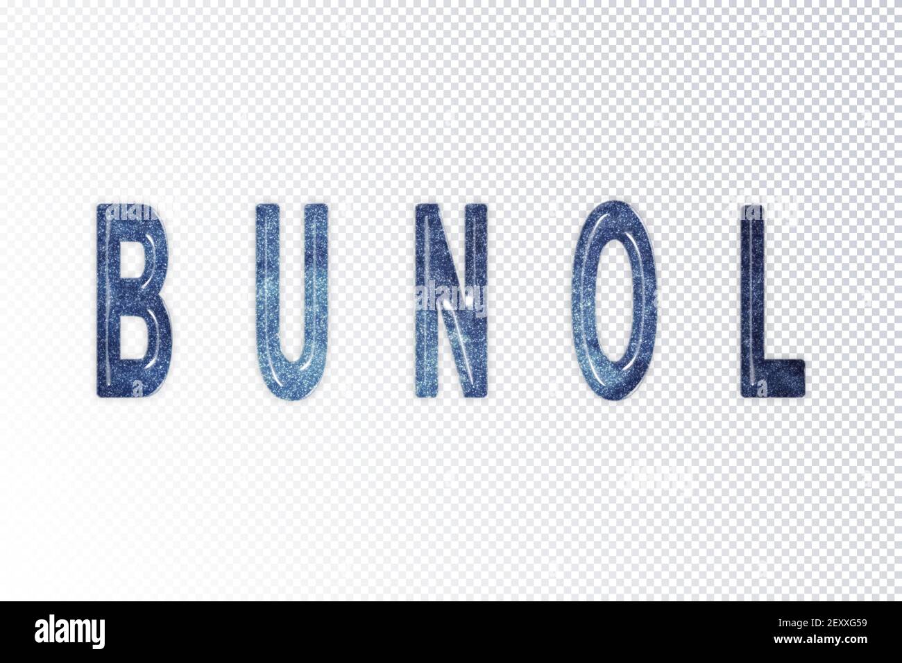 Bunol lettering, Bunol milky way letters, transparent background ...