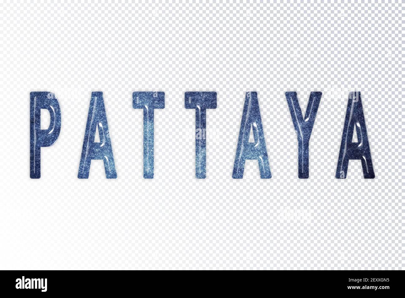 Pattaya lettering, Pattaya milky way letters, transparent background ...