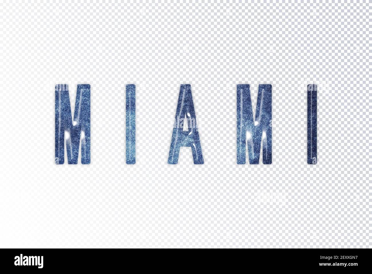 Miami lettering, Miami milky way letters, transparent background ...