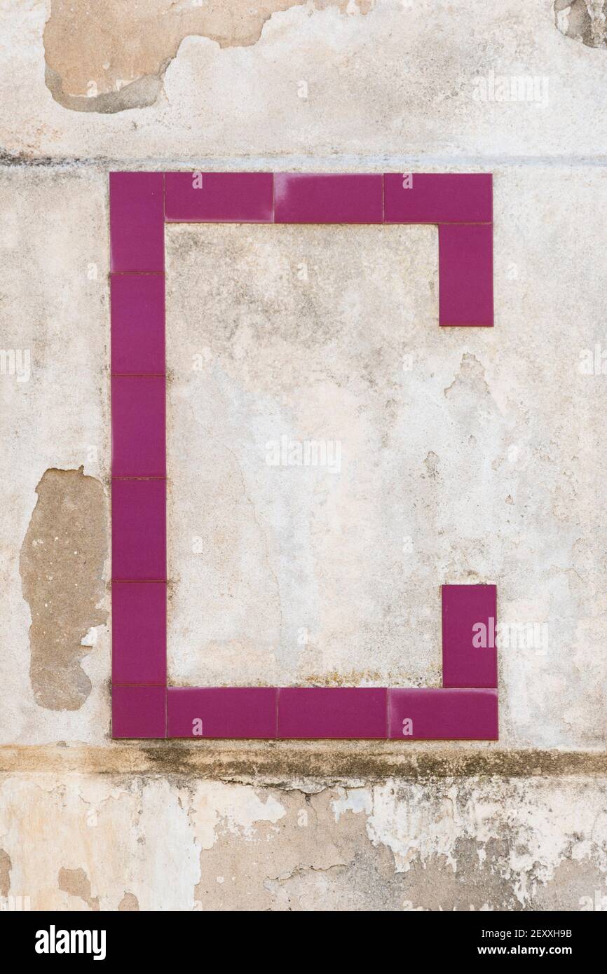 Ceramic letter tiles hi-res stock photography and images - Alamy