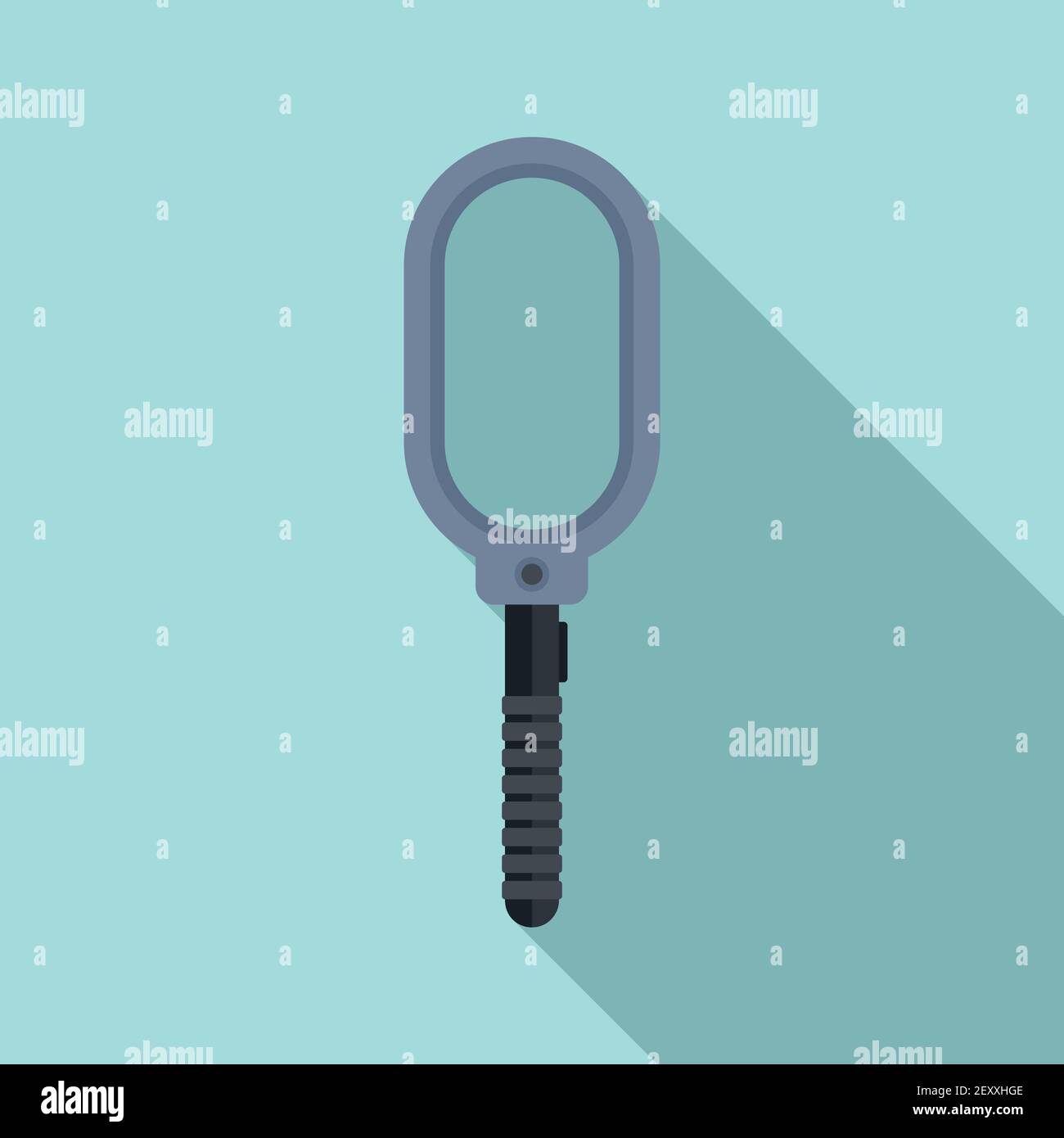 Metal detector device icon, flat style Stock Vector Image & Art - Alamy