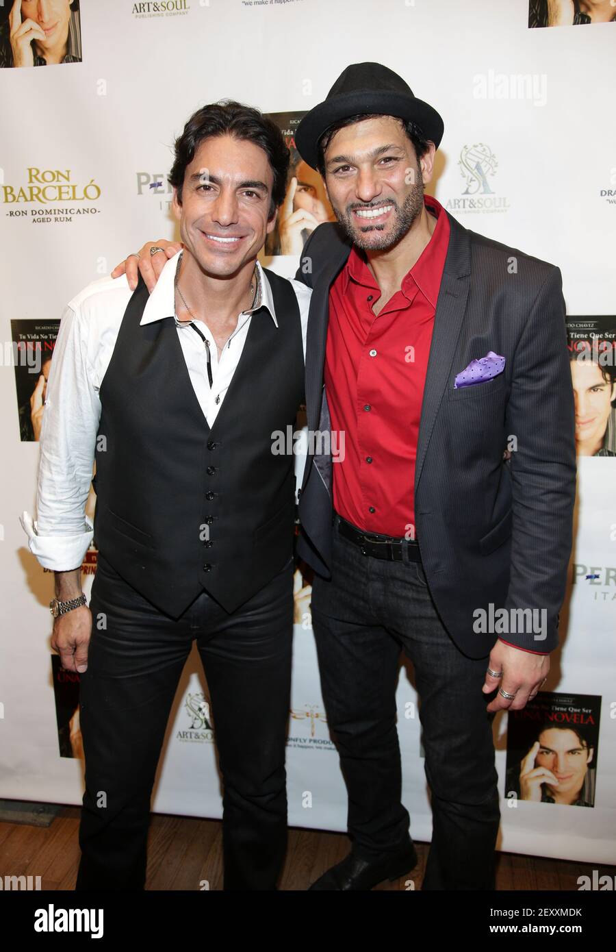 Actor Ricardo Chavez and Leonardo Rocco during Ricardo Chavez book ...